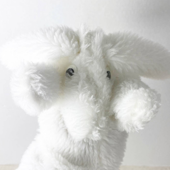 Vintage | Toys | Vintage White Bunny Rabbit Plush Toy Hand Puppet ...